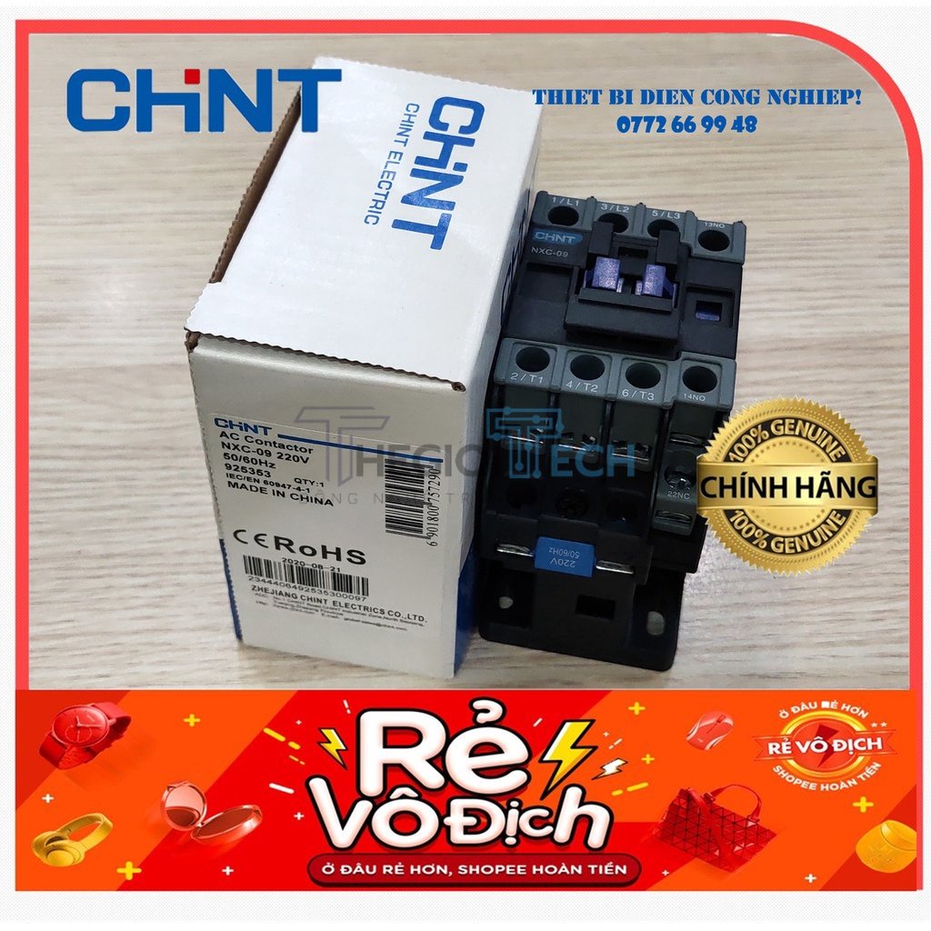 Contactor khởi động từ 9A 12A NXC-09 NXC-12 Chint | Shopee Việt Nam