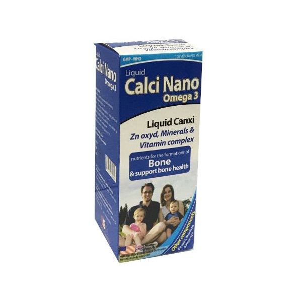 Liquid Calci nano omega 3 phòng ngừa loãng sương, phát triền chiều cao ...