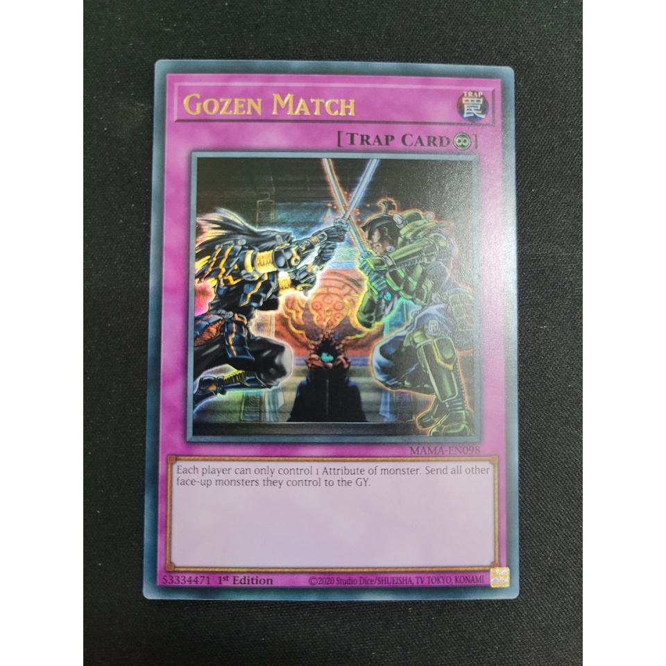 Thẻ bài Yugioh - TCG (UK) - Gozen Match / MAMA-EN098' | Shopee Việt Nam