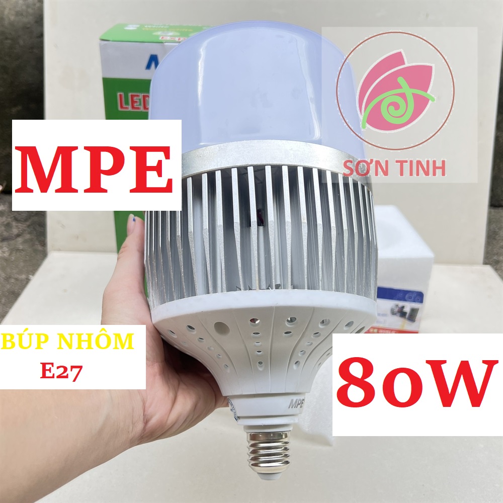 Bóng đèn 80W TRỤ BÚP NHÔM LED Bulb LB-80T MPE Ánh Sáng trắng Tiêu chuẩn ...
