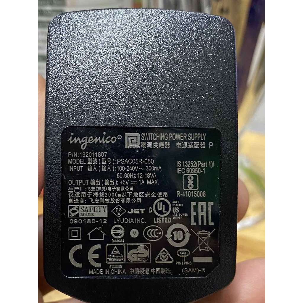 Adaptor sạc máy pos ingenico IWL220, zin chính hãng , bảo hành 1 năm, 1 ...