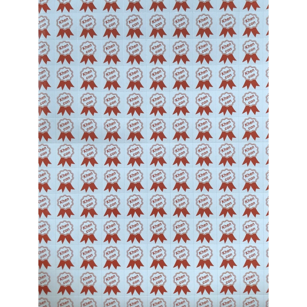 Sticker "KHEN CON - HUY HIỆU" - Sticker khen thưởng học sinh | Shopee ...