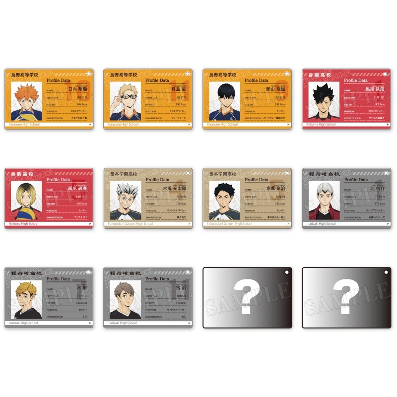[Hàng sẵn][Chính hãng] ID card kiêm móc khóa nhân vật anime Haikyuu ...