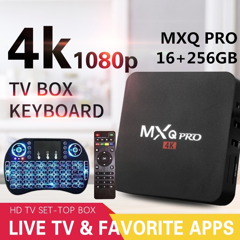 Đầu TV box MXQ pro 4K HD 8 + 128GB WiFi Android 10 1 ChấT LượNg Cao KèM ...