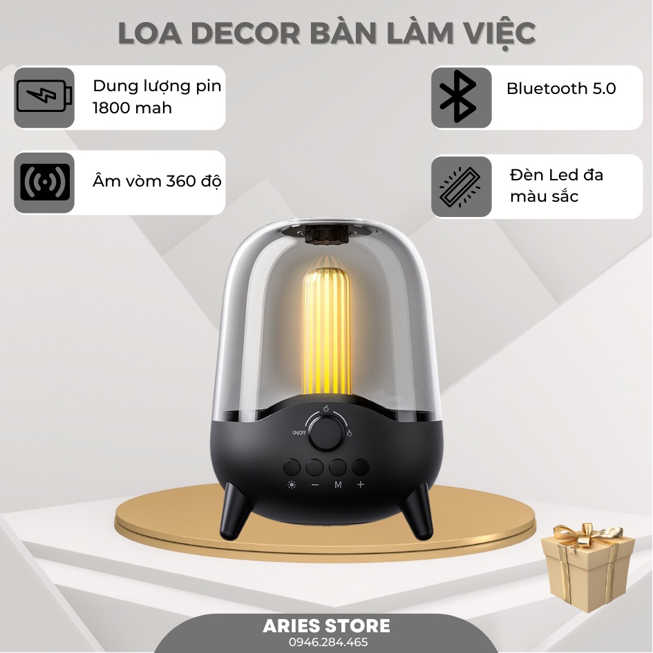 Loa Đèn Led - Decor Bàn Làm Việc - Bluetooth 5.0 - Chính Hãng | Shopee ...