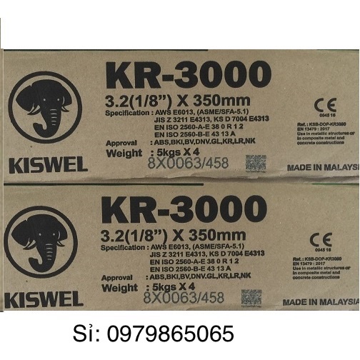 Que hàn chịu lực KR-3000 E 6013 KISWEL NHẬP KHẨU 5kg | Shopee Việt Nam