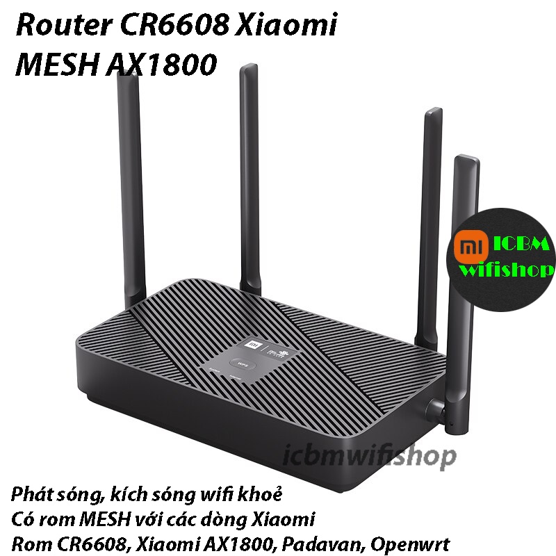 Bộ Phát Wifi Mesh Wifi 6 Xiaomi CR6608 AX1800 | Shopee Việt Nam