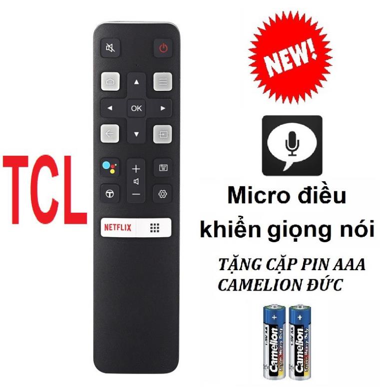 REMOTE ĐIỀU KHIỂN TIVI TCL ĐIỀU KHIỂN GIỌNG NÓI MICRO RC802V | Shopee ...
