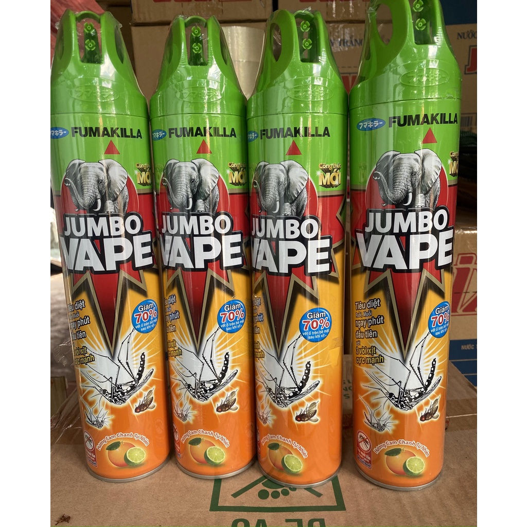 Xịt mũi JumBo Vape Hương Chanh Tự Nhiên (Khuyến mãi thêm 60ML) & Không ...