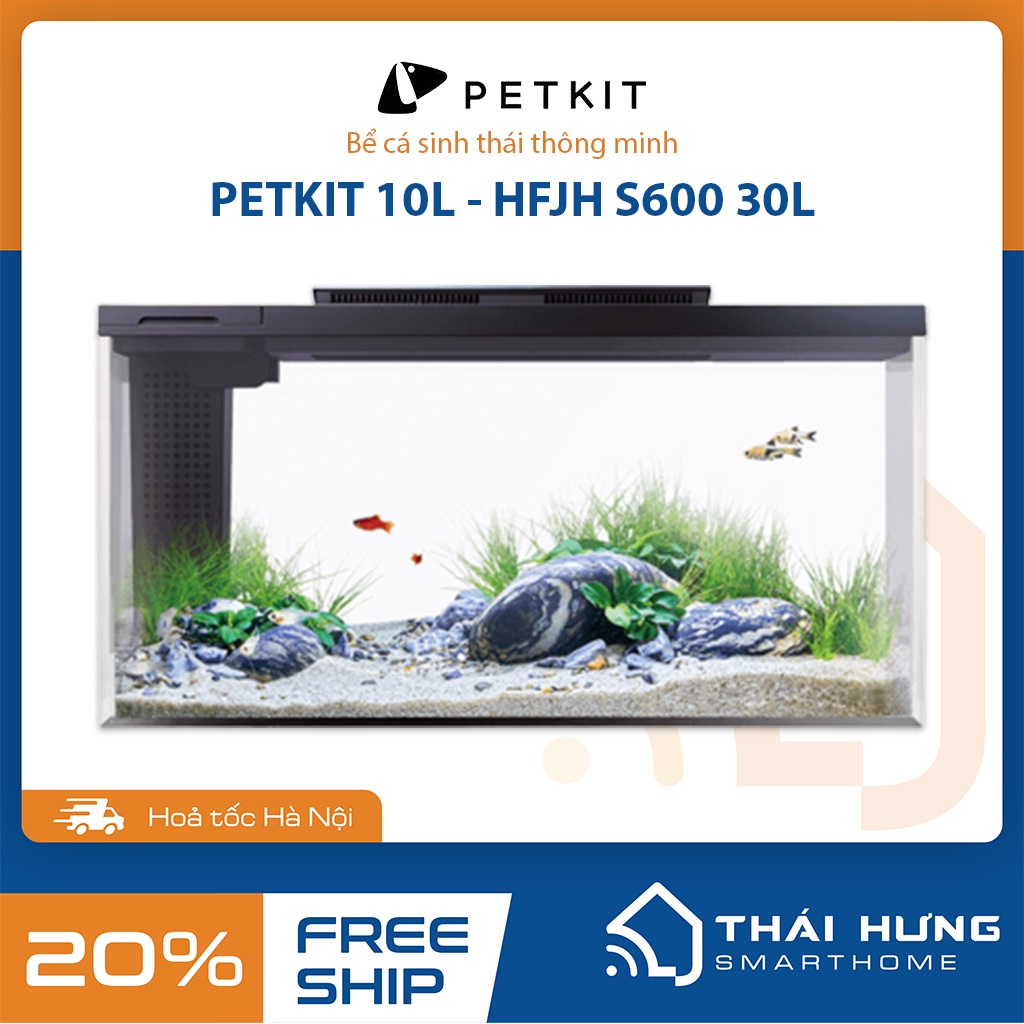 Bể cá sinh thái PETKIT HFJH S600/ PETKIT 10L/30L, kết nối app, hẹn giờ ...