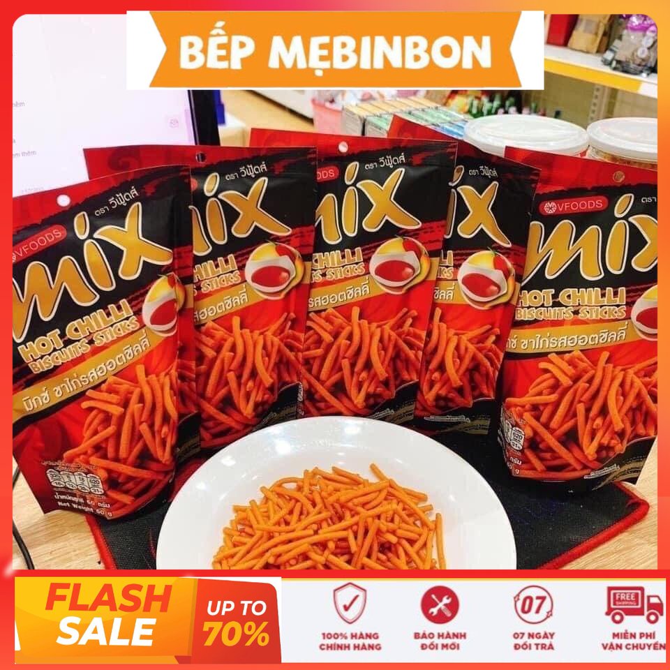 Lốc 6 gói Bim bim que MIX vị cay thái lan 50g/gói | Shopee Việt Nam