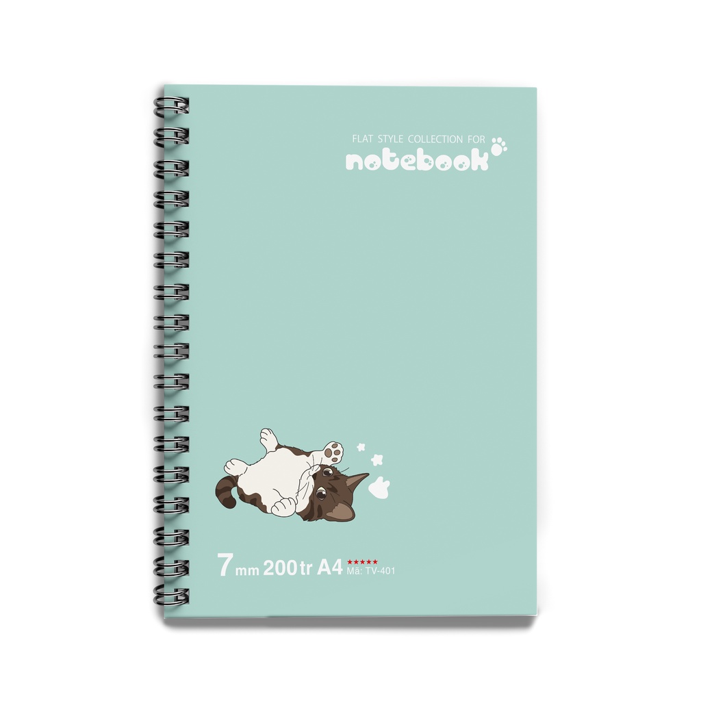 Sổ tay ghi chép lò xo kẻ ngang 200 trang khổ A4 TUANVIET BOOKS - Phù ...