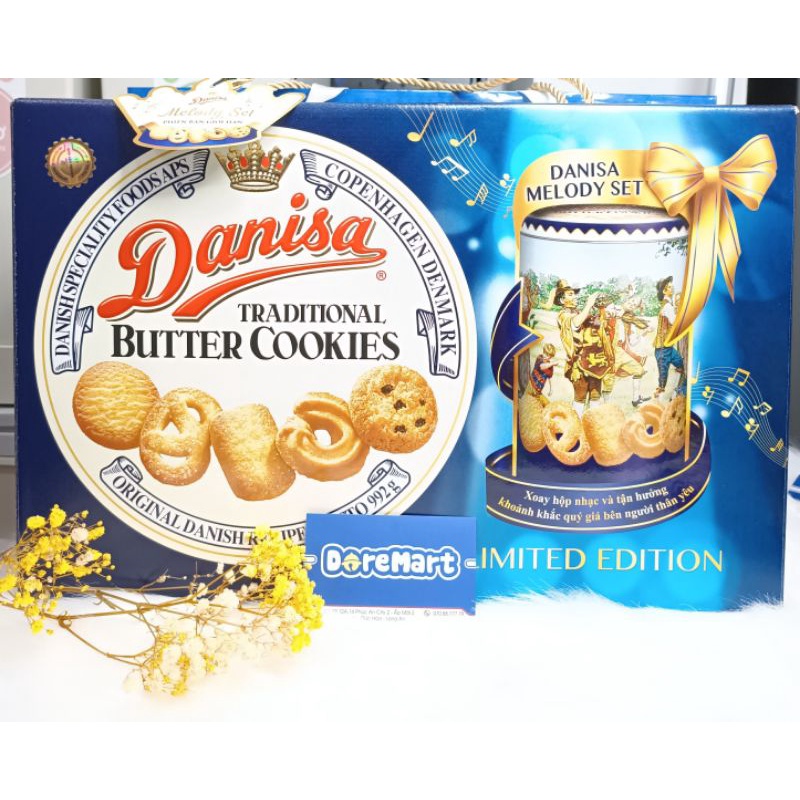 [PHIÊN BẢN GIỚI HẠN] Hộp Bánh quy bơ thập cẩm Danisa hộp nhạc, Danisa ...