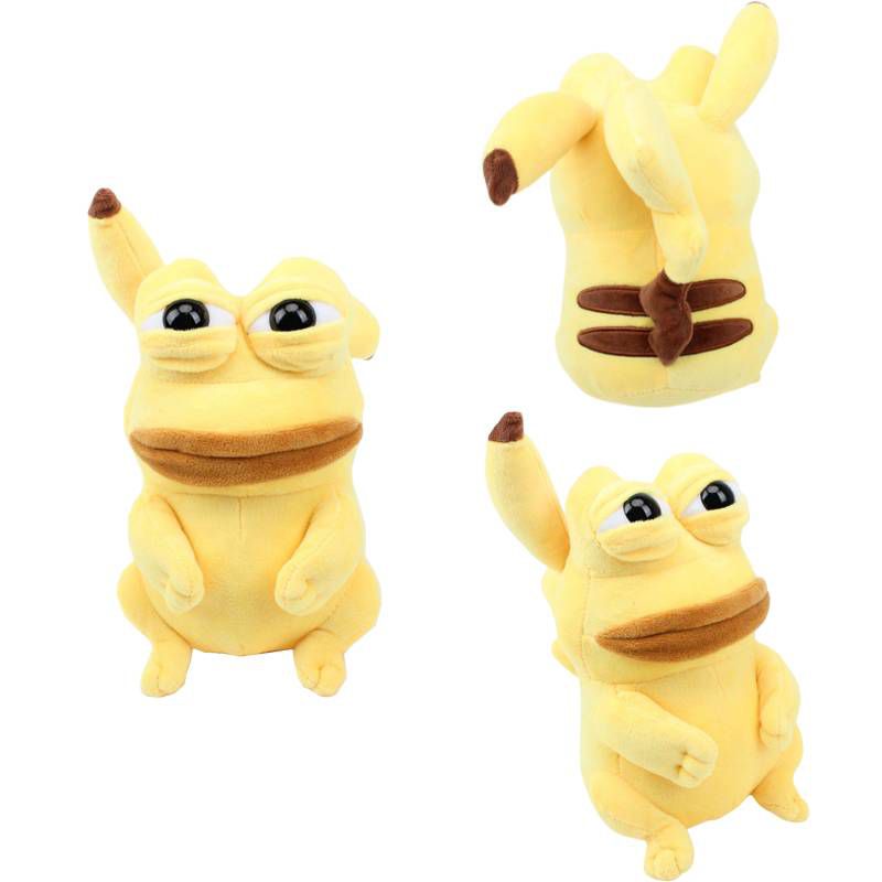 Đồ chơi thú bông ếch Pepe Pikachu buồn bã cho bé Quà sinh nhật cho trẻ ...