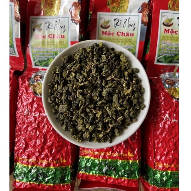 Trà Ôlong Mộc Châu [gói 200gam] chè ôlong đặc sản vùng cao | Shopee ...