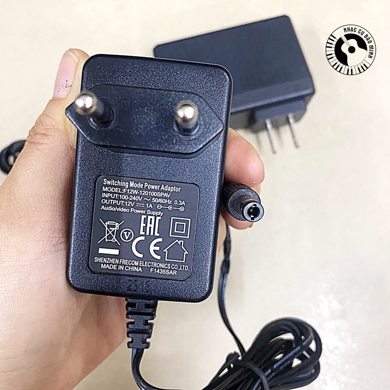 Adaptor, nguồn, adapter cho đàn keyboard Yamaha , keyboard Casio 12V-1A ...