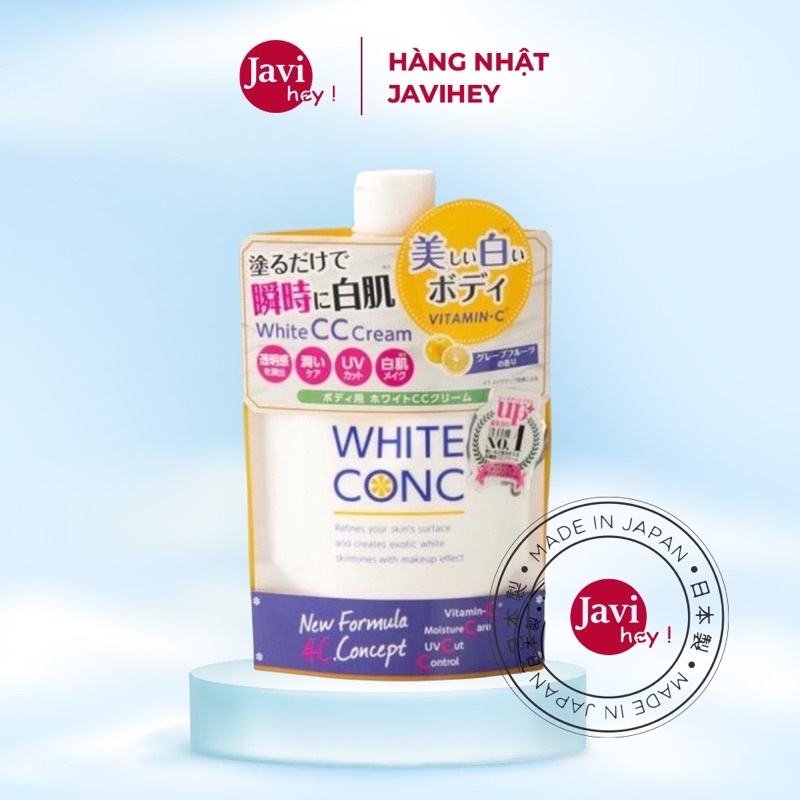 Sữa Dưỡng Trắng White CC Cream White ConC dạng túi Nhật Bản, Dưỡng thể ...