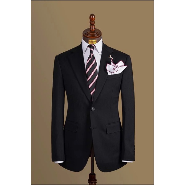 ÁO VEST NAM ADAM STORE ĐEN 2 KHUY HỌA TIẾT HERRINGBONE AV332 | Shopee ...