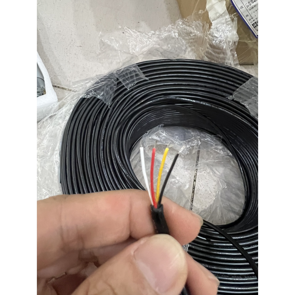 5 Mét Dây Cáp Tín Hiệu 4 Lõi 2464 26AWG 0.12mm2 Vỏ PVC 80 Độ C | Shopee ...