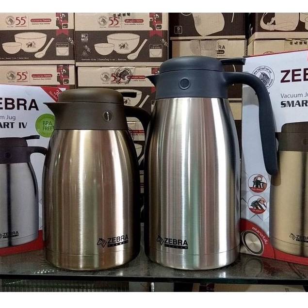 Bình giữ nhiệt Inox Smart IV 2L Zebra có quai và vòi rót - 112943 ...