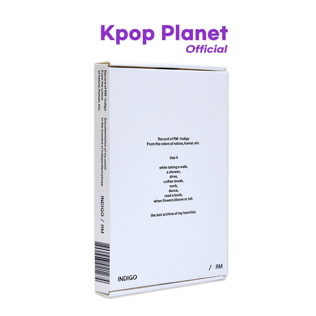 [Book Edition ver.] BTS RM - Album đầy đủ đầu tiên [Indigo] | Shopee ...