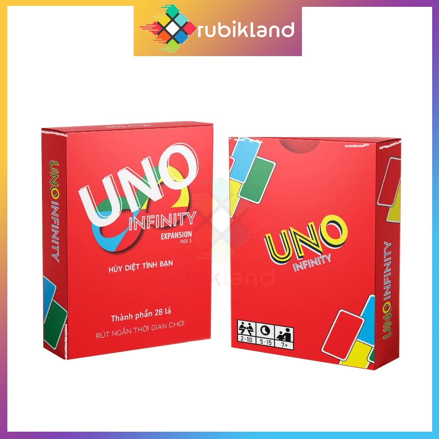 [Infinity Đỏ] Bài Uno Boardgame Bản Mở Rộng 28 Lá Chất Giấy Dày - Rubik ...