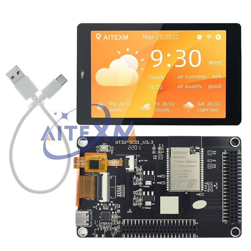 1 Bảng Mạch Phát Triển ESP32 - WT32-SC01 PLUS Với Màn Hình LCD Cảm Ứng 3.5 inch 320X480 | Shopee ...