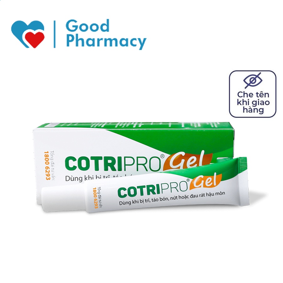 [CHÍNH HÃNG] Gel bôi trĩ Cotripro giúp co trĩ, giảm đau, ngứa rát, nứt ...