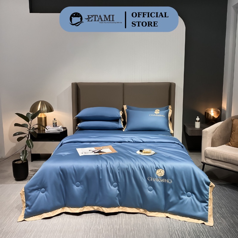 Bộ chăn hè ga gối Lụa Charming Siêu Cấp ETAMI | Shopee Việt Nam