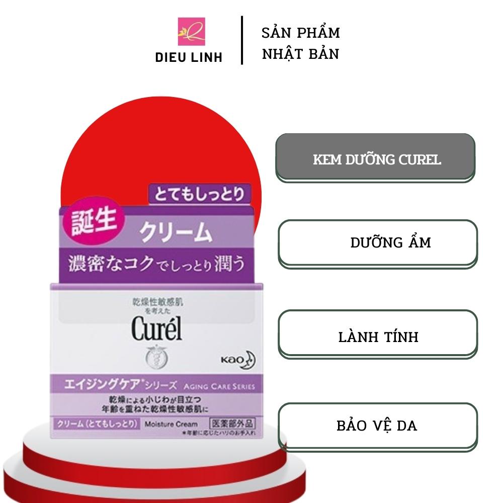 Kem Dưỡng Ẩm Trắng Da cho da nhạy cảm curel CURÉL Intensive Moisture Cream 40g Nhật bản xanh và ...