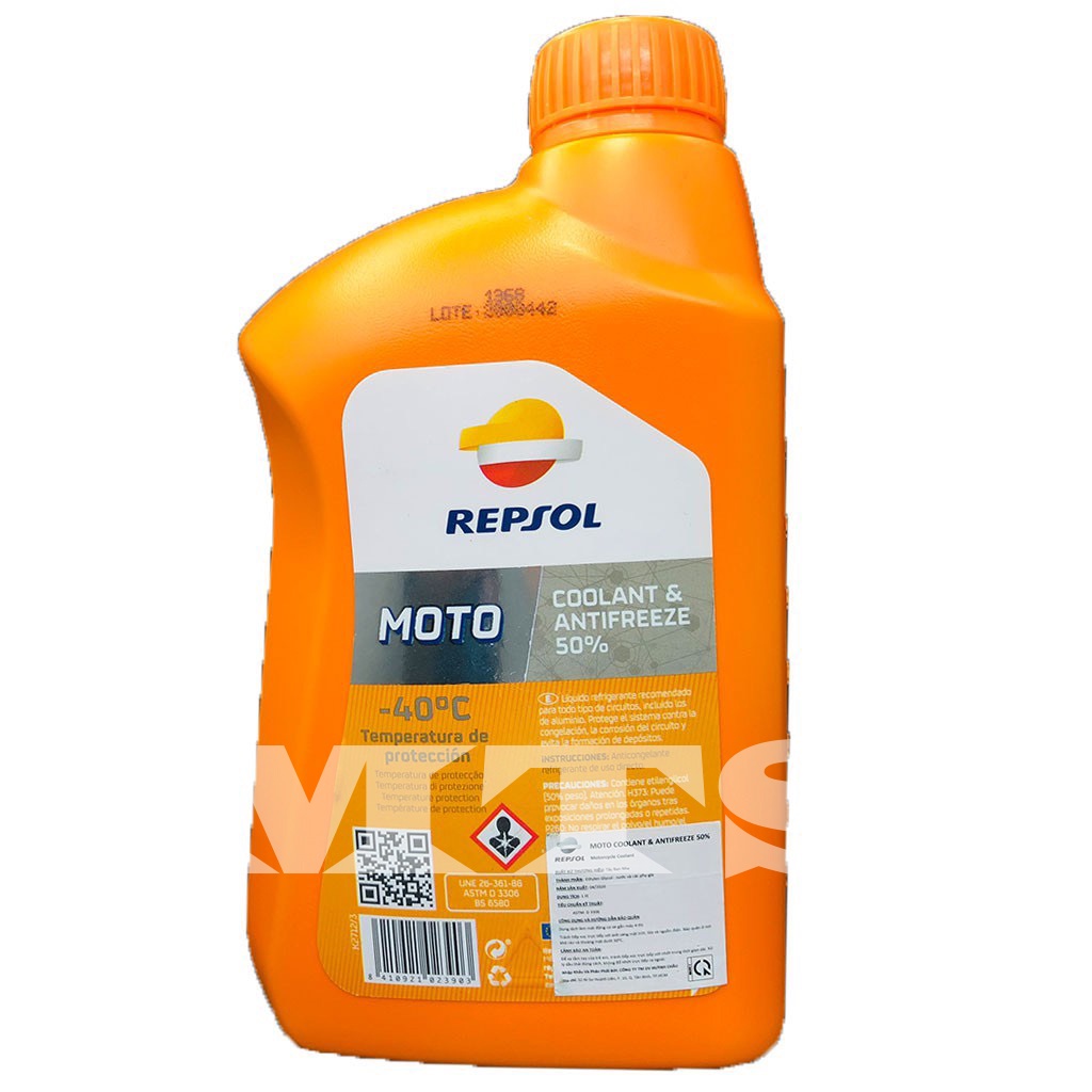 Nước Làm Mát Động Cơ Repsol Moto Coolant & Antifreeze 50% 1Lít MTS ...