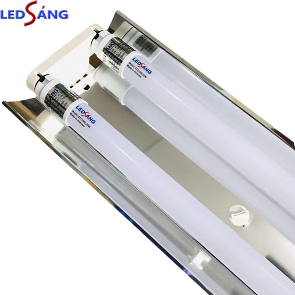 Máng Đèn LED Inox Đôi Ledsang 0.6M, 1.2M INO-C2-60, INO-C2-120 - Máng Chóa Phản Quang | Shopee ...