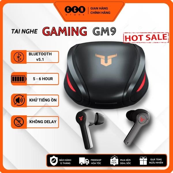 Tai nghe bluetooth Gaming GM9 chính hãng bass cực tốt trong tầm giá, độ trễ ~ 50ms có chống nước ...