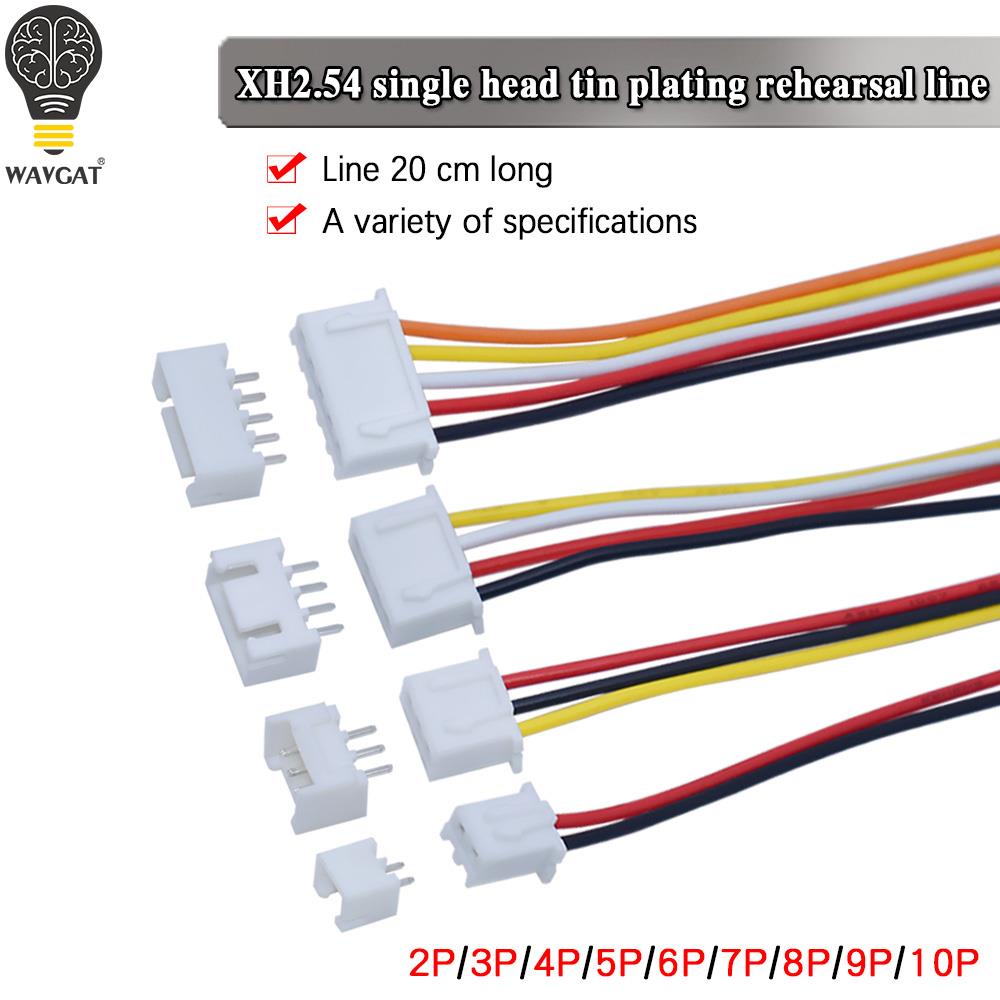 Set 10 Đầu Nối Dây Điện 2 / 3 / 4 / 5 / 6 / 7 / 8 / 9 / 10 Pin 26AWG JST XH2.54 XH 2.54mm ...
