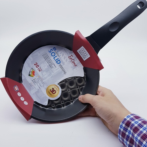 Chảo nhôm 3D Hàn Quốc Diamond Coating Chống dính Lacena size 20cm, 26cm, 27cm, 28cm tiêu chuẩn ...