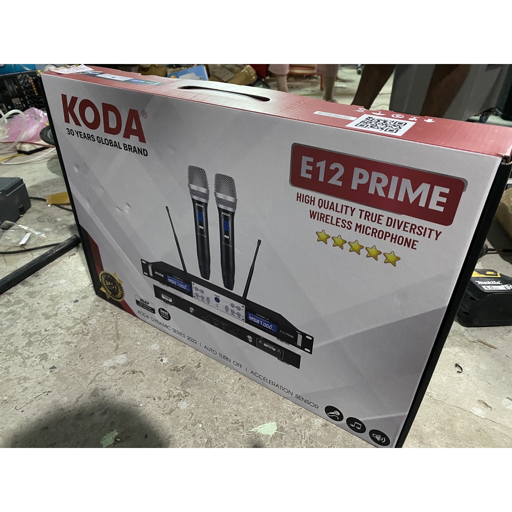 MICRO KHÔNG DÂY KODA E12 PRIME (MỚI 2022) MIC SÁNG, HÁT NHẸ, TIẾNG CA BAY BỔNG | Shopee Việt Nam