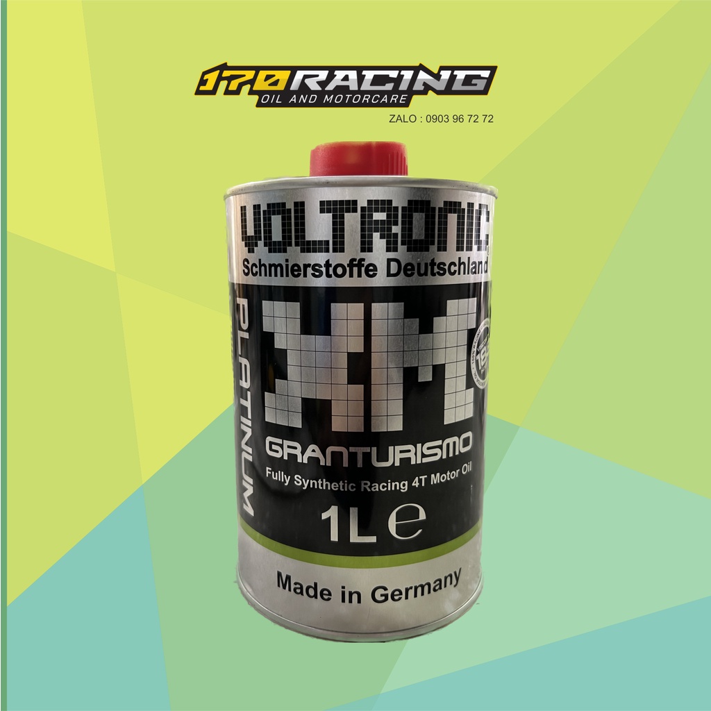 (HCM) Nhớt Xe Máy VOLTRONIC XM GRANTURISMO PLATINUM FULLY SYNTH MOTOR OIL SAE W40 Dung Tích 1000 ...