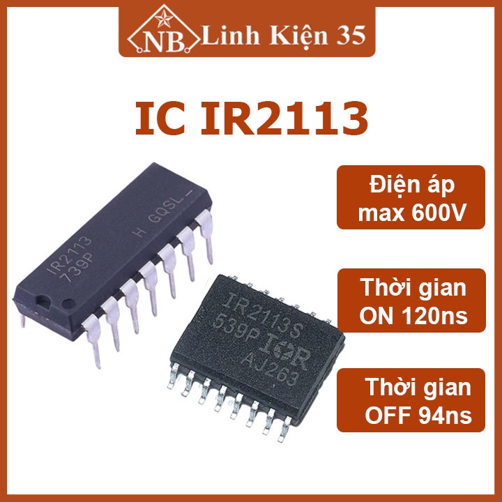 IC chức năng IR2113 chân dán hoặc chân cắm tuỳ chọn | Shopee Việt Nam
