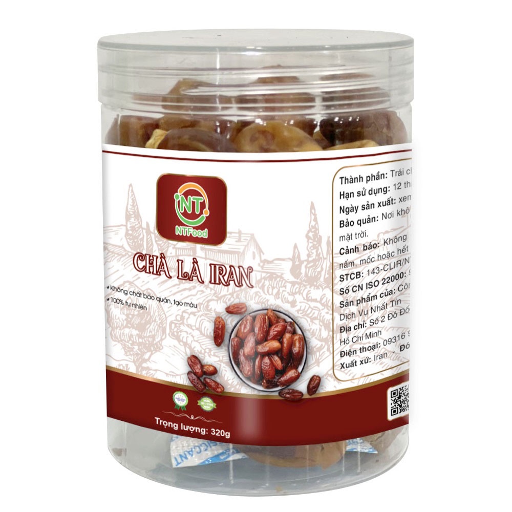 Chà Là Iran sấy dẻo không đường NTFood 320gr - Nhất Tín Food | Shopee ...