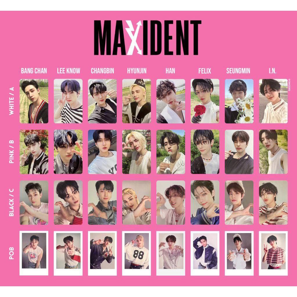 Thẻ ảnh Stray Kids Album Maxident | Shopee Việt Nam