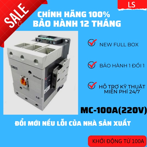 Khởi động từ LS MC 100A, Contactor LS MC-100A | Shopee Việt Nam