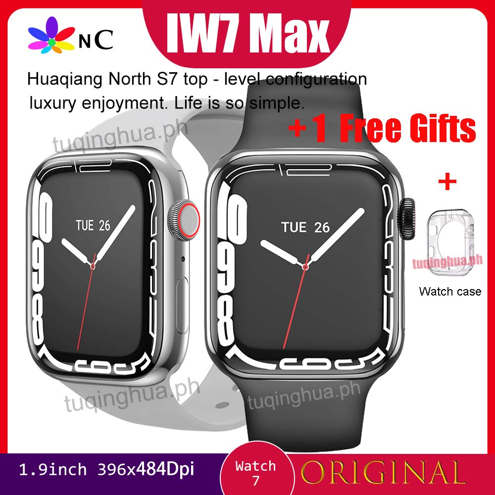 Đồng Hồ Thông Minh S7 IW7 MaX Màn Hình 1.9inch Màu Đen Bằng Thép Không ...