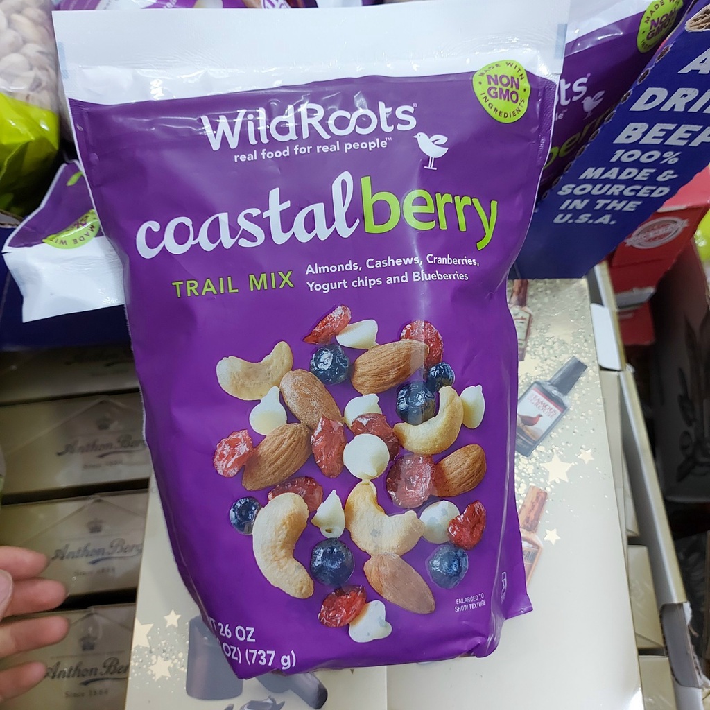Hạt Hỗn Hợp Trái Cây Wildroot's Coastal Berry Trail Mix (07/2023) " mờ ...