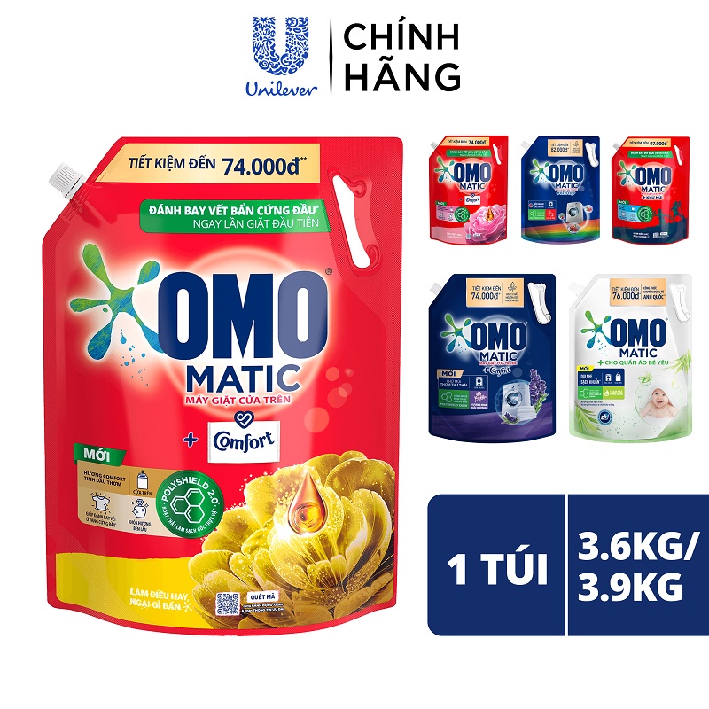 NƯỚC GIẶT OMO MATIC 3,6kg /3.9KG | Shopee Việt Nam