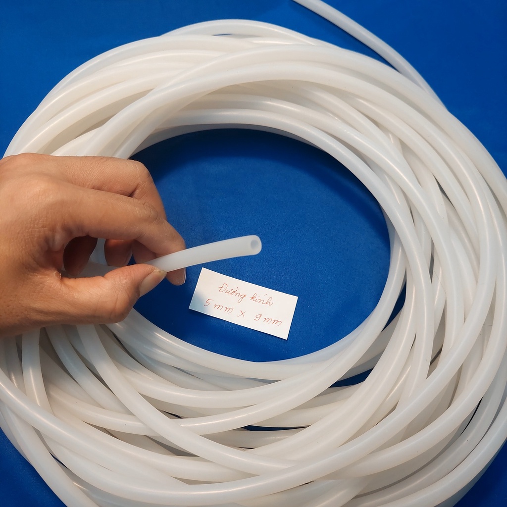 Ống tio silicon chịu nhiệt độ cao ống silicone phi 1, 2, 3, 4, 5, 6, 7, 8, 9, 10, 12, 14, 15 ...