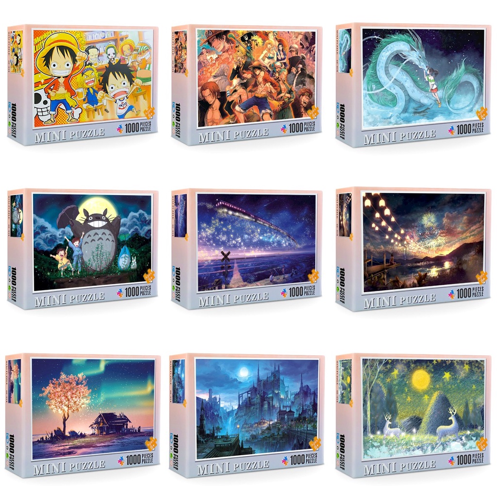 Tranh xếp hình anime jigsaw puzzle mini 1000 mảnh ghép hình 380x260 ...
