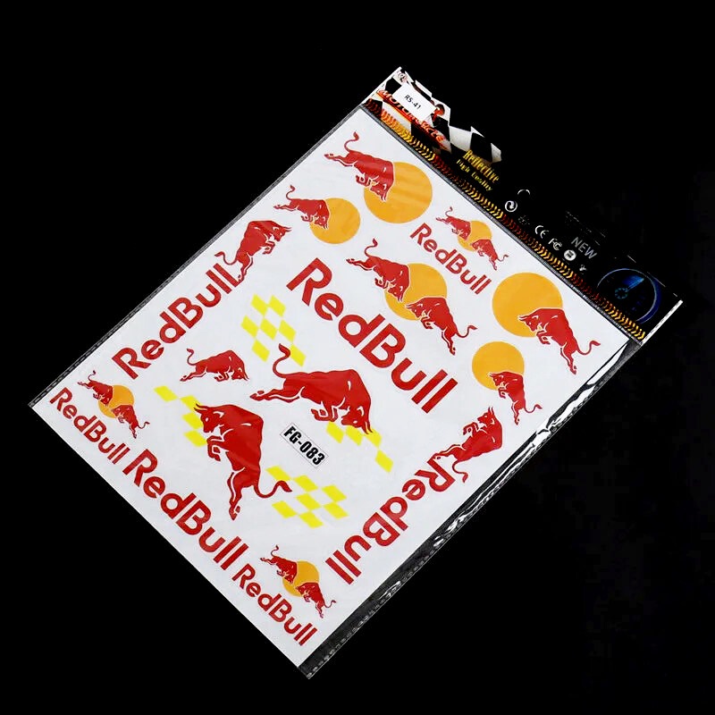 Phản Quang Vinyl Decal Red Bull Xe Tải Ốp Lưng Cửa Sổ Laptop Mũ Bảo ...