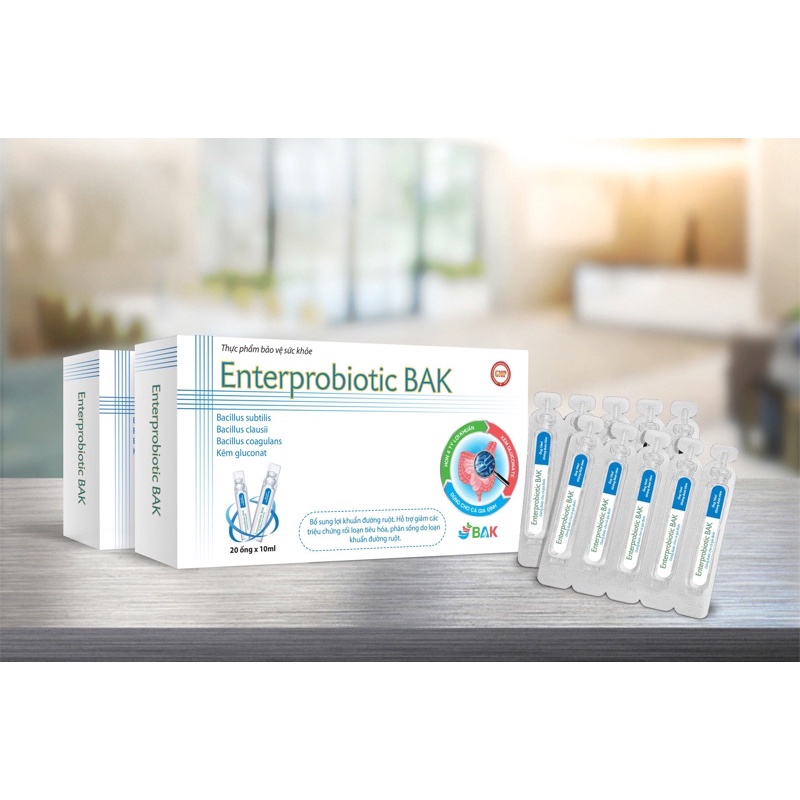 Men vi sinh Enterprobiotic BAK 10ml (Hộp 20 ống) bổ sung 4 tỷ lợi khuẩn ...