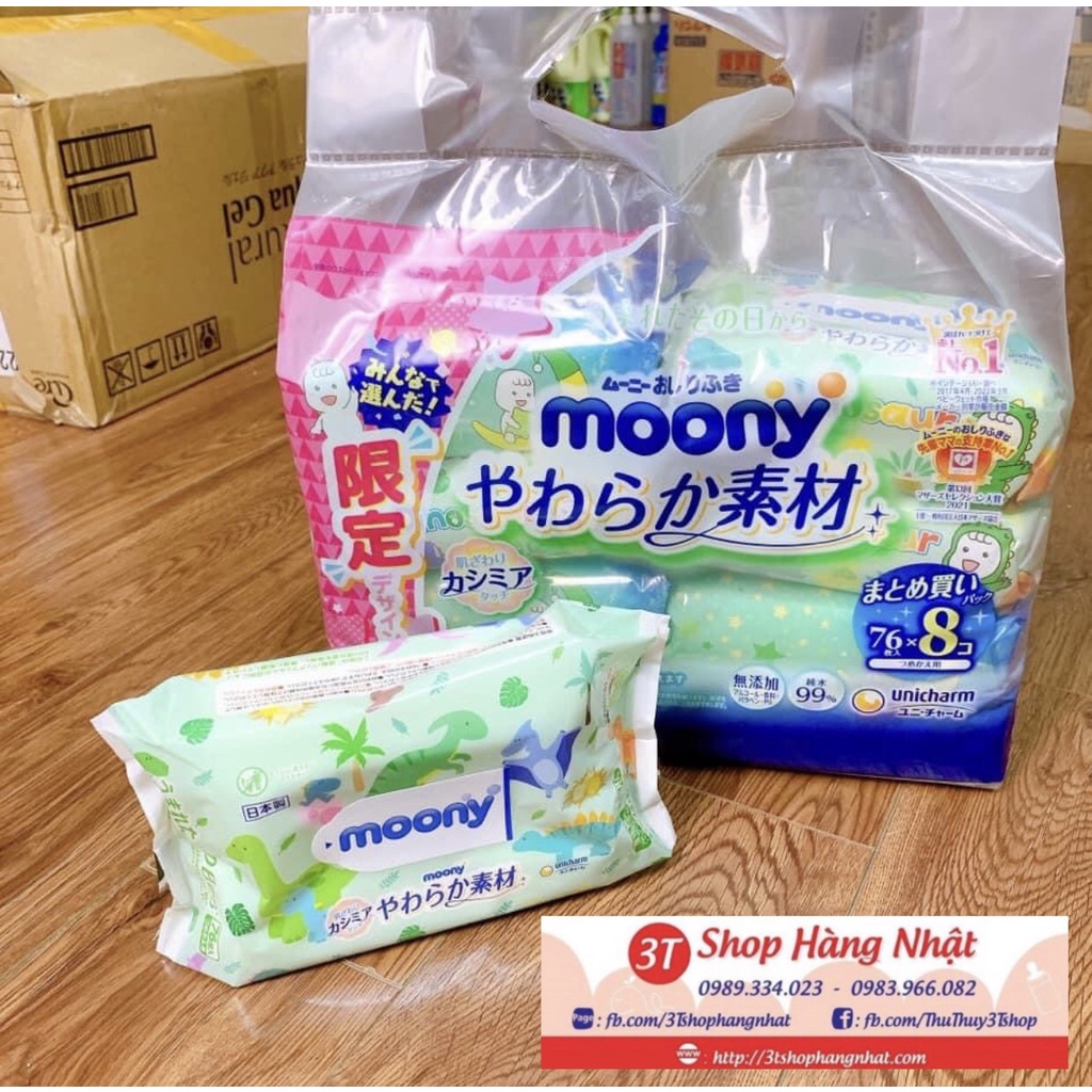 GIẤY ƯỚT MOONY 76 tờ | Shopee Việt Nam