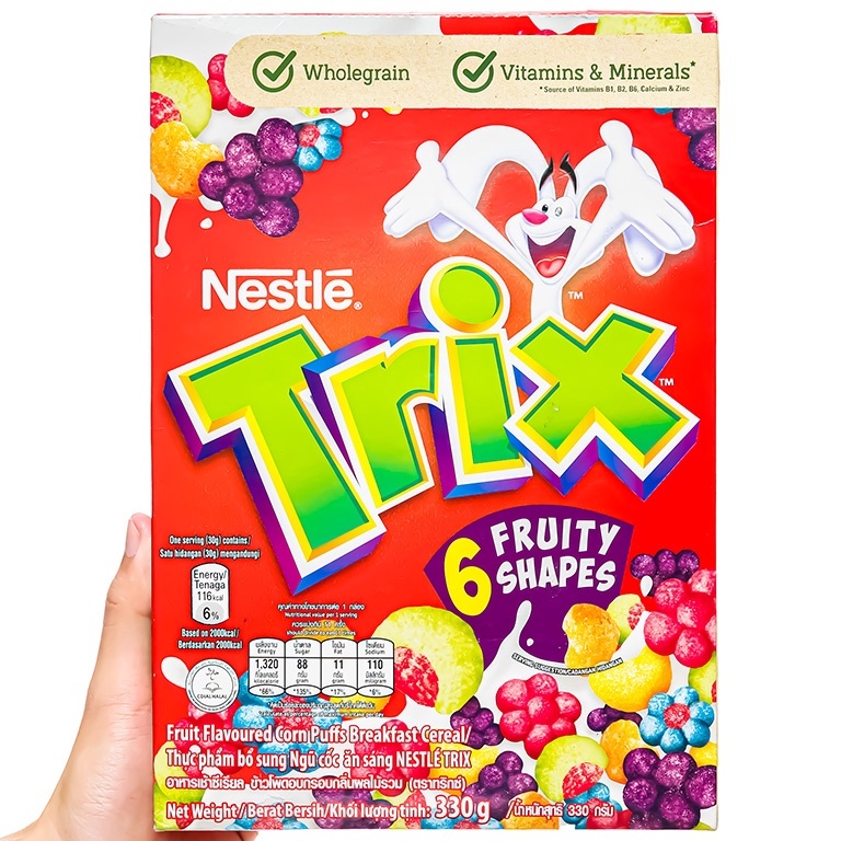 Bánh/ngũ cốc ăn sáng Nestlé Trix (vị trái cây) - hộp 300g | Shopee Việt Nam